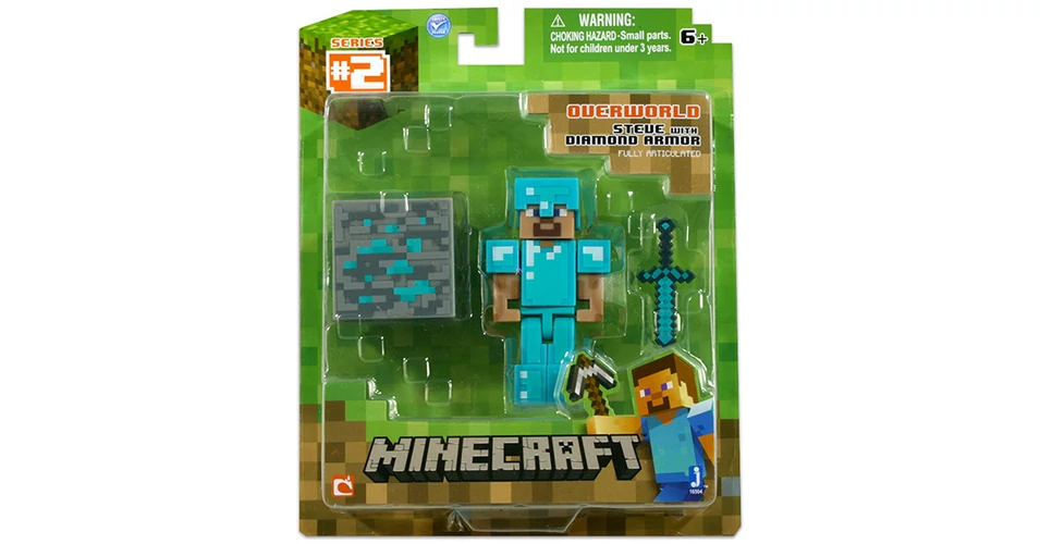 Minecraft: Steve figura gyémánt páncéllal - Fiúk